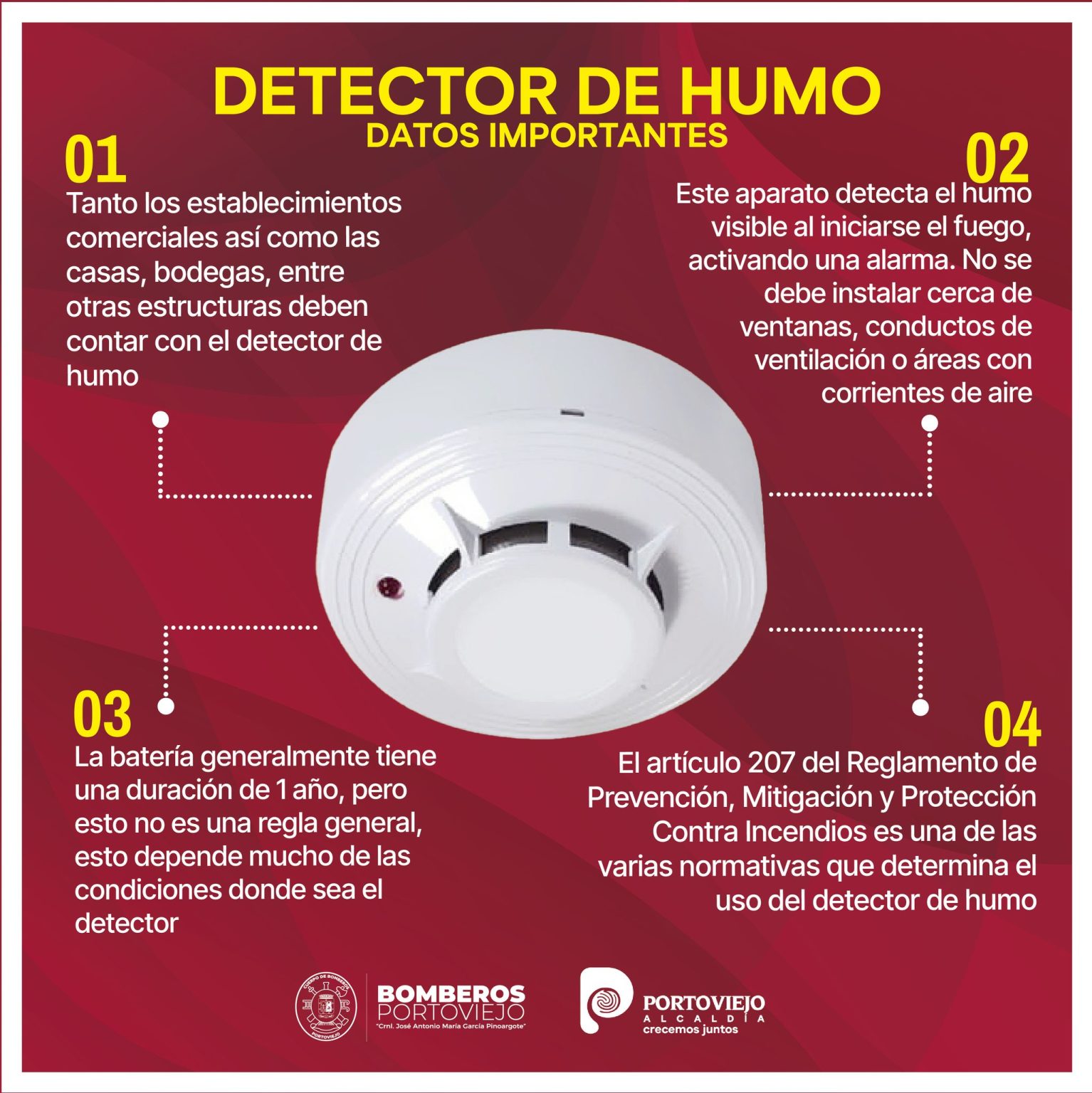 Conoce más sobre el detector de humo – Benemérito Cuerpo de Bomberos ...